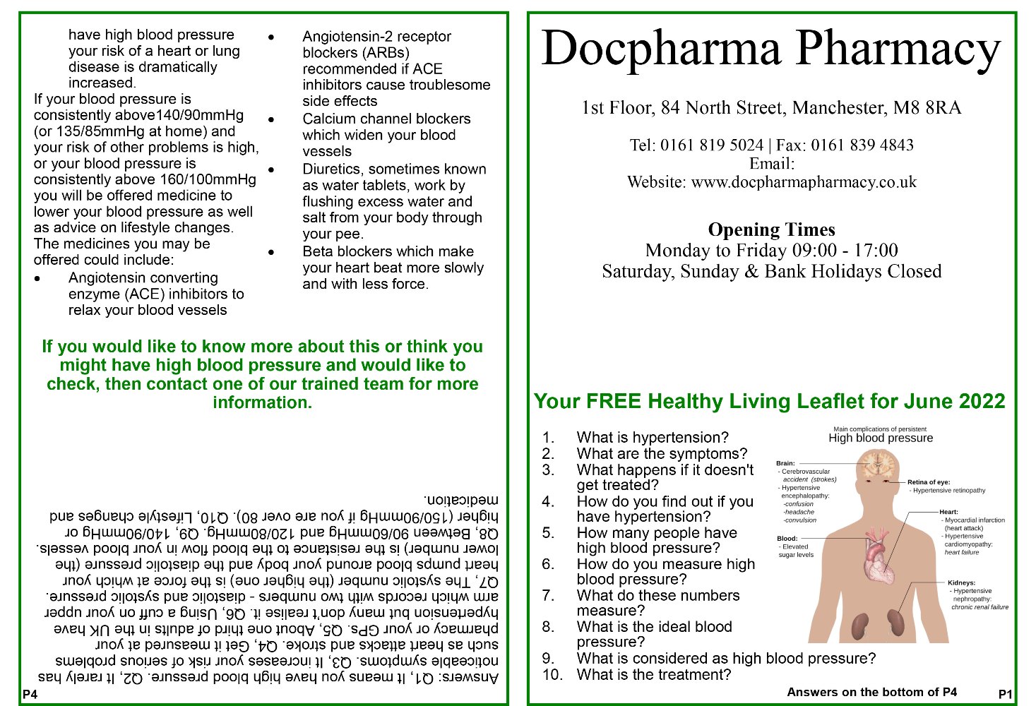 Your FREE Healthy Living Leaflet for June 2022 | Docpharma Pharmacy